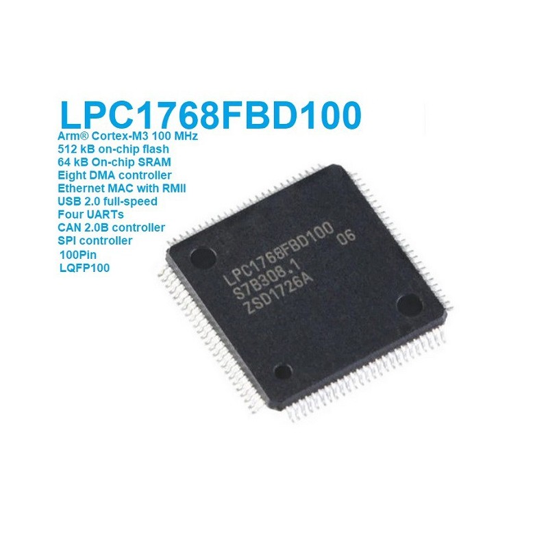 خرید و قیمت ای سی میکروکنترلر lpc1768 موجود 310.000تومان