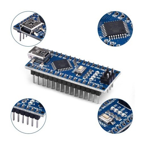 برد آردوینو نانو Arduino Nano CH340|هدر لحیم شده و لحیم نشده